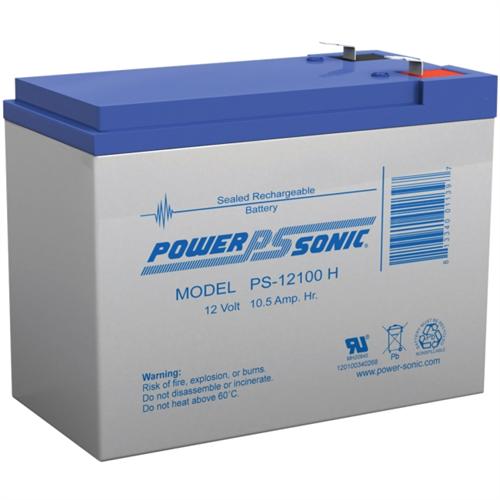 Power Sonic PS-12100H 12V 10.5Ah Rechargeable SLA Battery