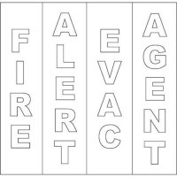 System Sensor DECAL-W SpectrAlert Advance White Decals for Red non-pad ...