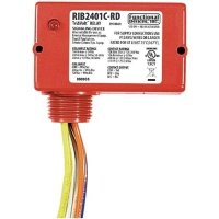Functional Devices RIB2401C-RD Enclosed Relay 10A SPDT with 24V AC/DC ...