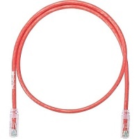 Panduit NK6PC2RDY NetKey CAT6 24AWG UTP Patch Cable, 2', Red