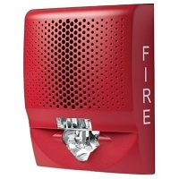 Edwards Signaling G4AVRN Genesis LED G4 Series Wall Mount Horn Strobe, Red