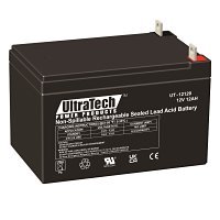 UltraTech IM-12120NB 12V 12AH Sealed Lead Acid Battery, NB Terminal
