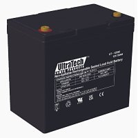 UltraTech IM-12550B 12V, 55Ah SLA Battery with T6 Terminal