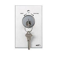 RCI 960 Tamper-Resistant Key Switch, Momentary, Brushed Anodized Aluminum