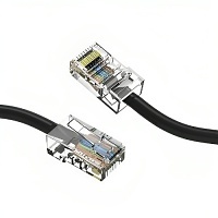 Lynn Electronics ECAT5-4PR-10-BK CHOICE CAT5(e) 24AWG Stranded Ethernet ...