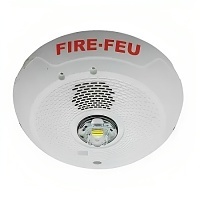 System Sensor PC2WLED-B Series 2-Wire Indoor Ceiling Mount Horn Strobe ...