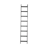 Hubbell HLS1012B NEXTFRAME Ladder Rack, Straight Section, 10'x12", Black