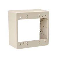 HellermannTyton TSRI-JBD Cable Raceway Fitting, Double Gang J-Box, Ivory