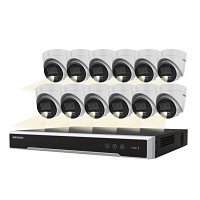 Hikvision EKI-K164T412H 16-Channel 8MP NVR with 4TB HDD and (12) 4MP ...