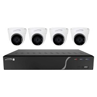 Speco ZIPWL4D1 4-Channel Plug-and-Play Wall Mount NVR Surveillance Kit ...