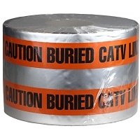 Dottie DU608 Detectable Tape, 'Caution Buried CATV Line Below' Text, 6 ...