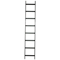 Hubbell HLS1012B NEXTFRAME Ladder Rack, Straight Section, 10'x12", Black
