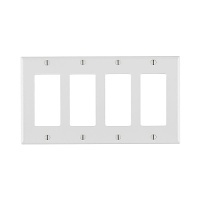 Leviton 80412-W Gang Decora Style Faceplate