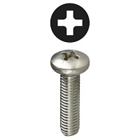 Dottie PMS832114 Screw, #8-32 1-1/4" Stainless-Steel Phillips Pan Head ...