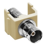 Hubbell SFBEI Snap-Fit BNC Connector, Pass-Through, F/F Coupler, 75 ...