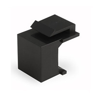 Wirepath BLANK-INSERT-BK Blank Keystone Insert, 10-Pack, Black