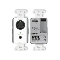 RDL D-RN2ML Wall-Mounted Bi-Directional Mic/Line Dante Interface 2x2