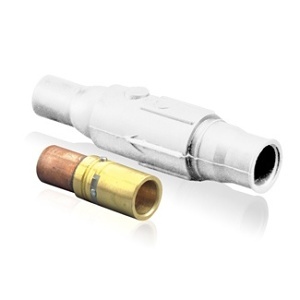 Leviton 22L25-W 22 Series Ball Nose In-Line Latching Female Connector ...
