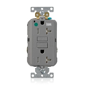 Leviton GFWT2-HGG Self-Test SmartlockPro Weather and Tamper-Resistant ...
