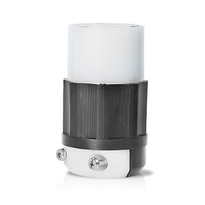 Leviton 7565-C Locking Connector, 3-Pole 3-Wire, Non-NEMA