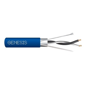 Genesis 33191106 24AWG 1-Pair Stranded Plenum Rated RS-485 Shielded ...