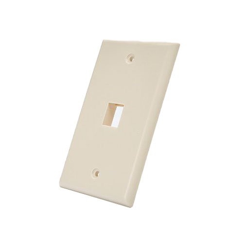 Comprehensive WP-FP1WHT Keystone 1 Port Face Plate, White