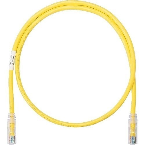 Panduit NK6PC15YLY NetKey CAT6 24AWG UTP Patch Cable, 15', Yellow