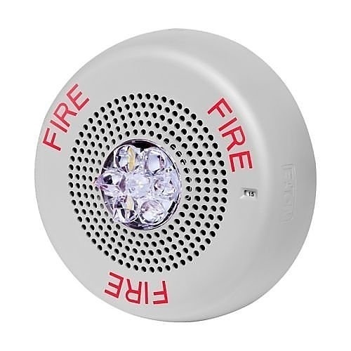 Eaton ELMTSWC Wheelock Eluxa Indoor Multitone Horn Strobe, 24V, Ceiling ...