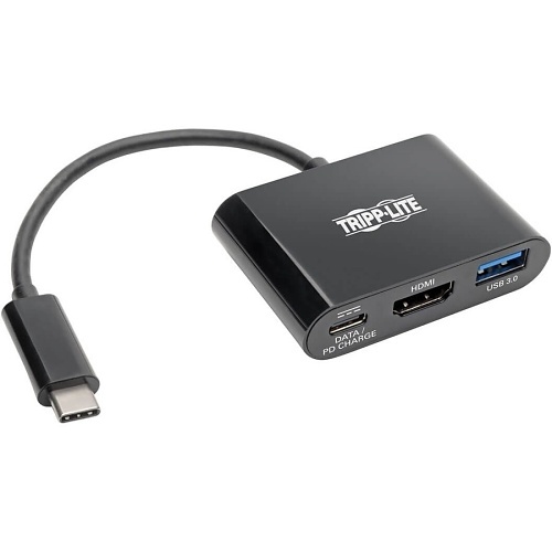 Tripp Lite U444-06N-H4UB-C USB-C to HDMI 4K Adapter with USB-A Port and ...