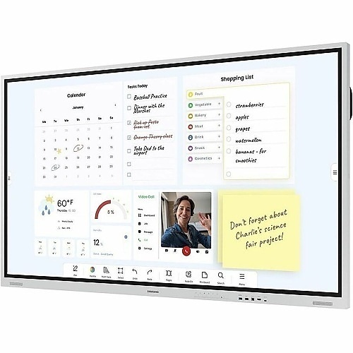 Samsung WM75B 75" WMB Series Flip Pro UHD 4K Interactive Touchscreen