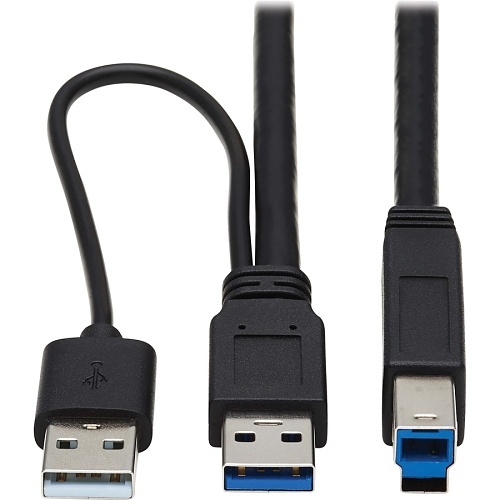 Tripp Lite U328-025-1 USB 3.0 SuperSpeed Active Repeater Cable (A to B M/M), 25' (7.6m)