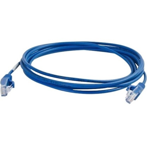 Quiktron 576-RD10-002 Series 28AWG CAT6 Patch Cable, 2', Blue