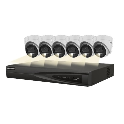 Hikvision EKI-K82T46H Survillance Kit with 1x 8-Channel 4K NVR 2TB and ...