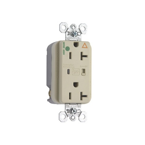 On-Q IG8300-ISP Heavy Duty Receptacle, 20A 125V, Ivory