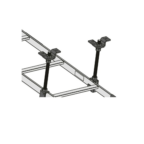 Middle Atlantic CLH-5/8ROD-12-4 CL Series Cable Ladder Threaded Rod, 5/ ...