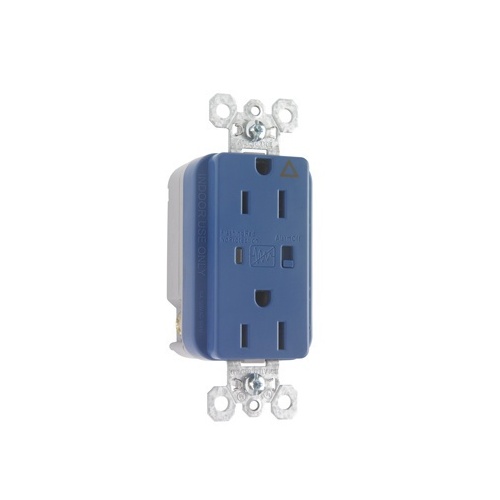 Pass & Seymour IG5262-BLSP IG TVSS Receptacle 15A 125V with Alarm
