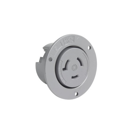 Pass & Seymour L1220-FO Turnlok Flanged Outlet, 20A, 3W, 3P, 480V