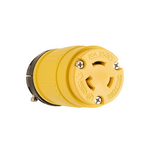 Pass & Seymour 2748 Locking Dust-Tight Rubber Connector, 20A 250V, L620R