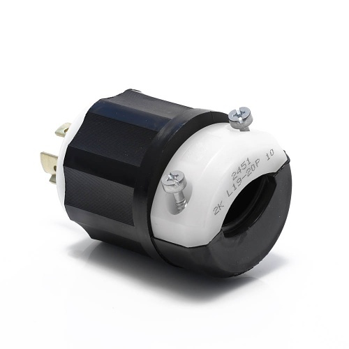 Leviton 2451 Connectors, EB Plug Lock 4PO 4WI P19-20P, 20A 277/480V