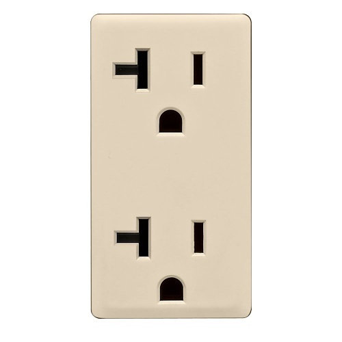 Leviton RKR20-WG Whispering Wheat Renu 20A REC, Color Change Option