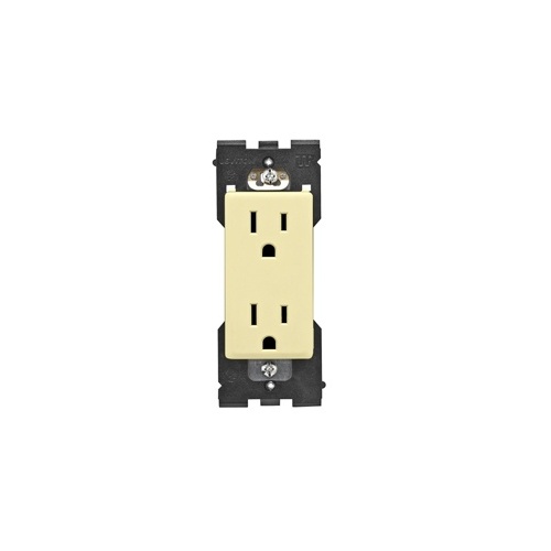 Leviton RER15-CS RENU Tamper-Resistant Outlet / Receptacle, 15A, Corn Silk