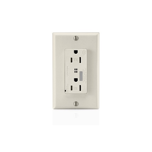 Leviton T7280-T LA TR TVSS Duplex Receptacle 15A 125V