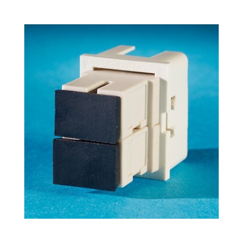 Ortronics 63700066 TracJack Module, SC, DX, Fog White