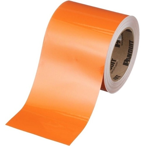 Panduit T400X000RUT Reflective Continuous Tape, 4.00" Orange