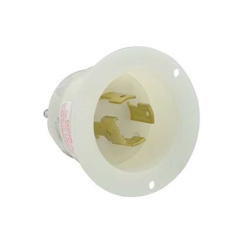 Leviton 2755 Flanged Inlet Locking Receptacle, Industrial Grade, Non ...