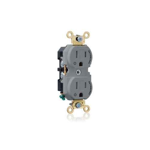 Leviton 5262-2PG Duplex Receptacle Outlet, 2-Pole, 3-Wire, Industrial ...