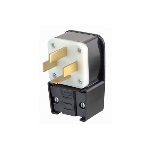 Leviton 8362-P Straight Blade Plug, Industrial Grade, NEMA 18-60P, 4P ...