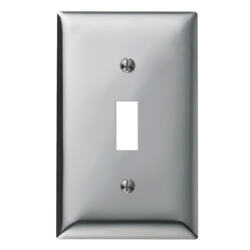 Hubbell SCH1 Wall Mount Plate, Wallplate1-Gang Toggle Plate