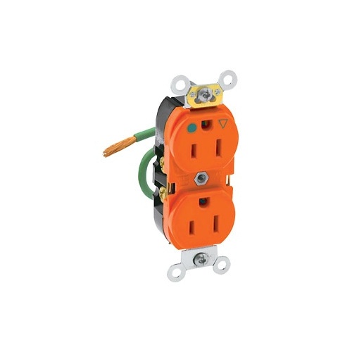 Leviton 8200-LIG 15A Isolated Ground Duplex Receptacle / Outlet ...