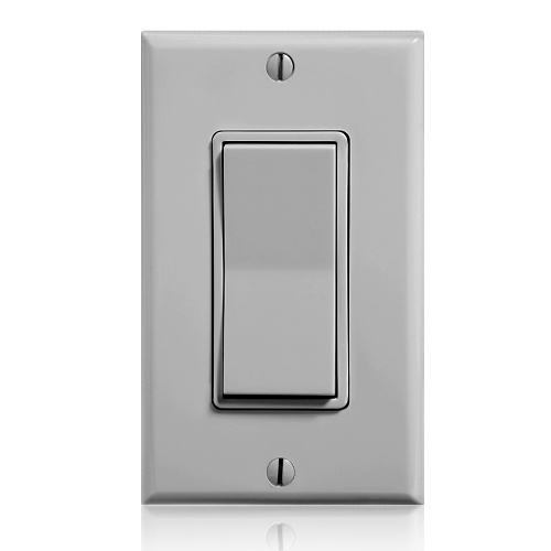 Leviton WSS0S-S9G Wireless Decora Remote Switch Single Rocker 902MHz, Gray